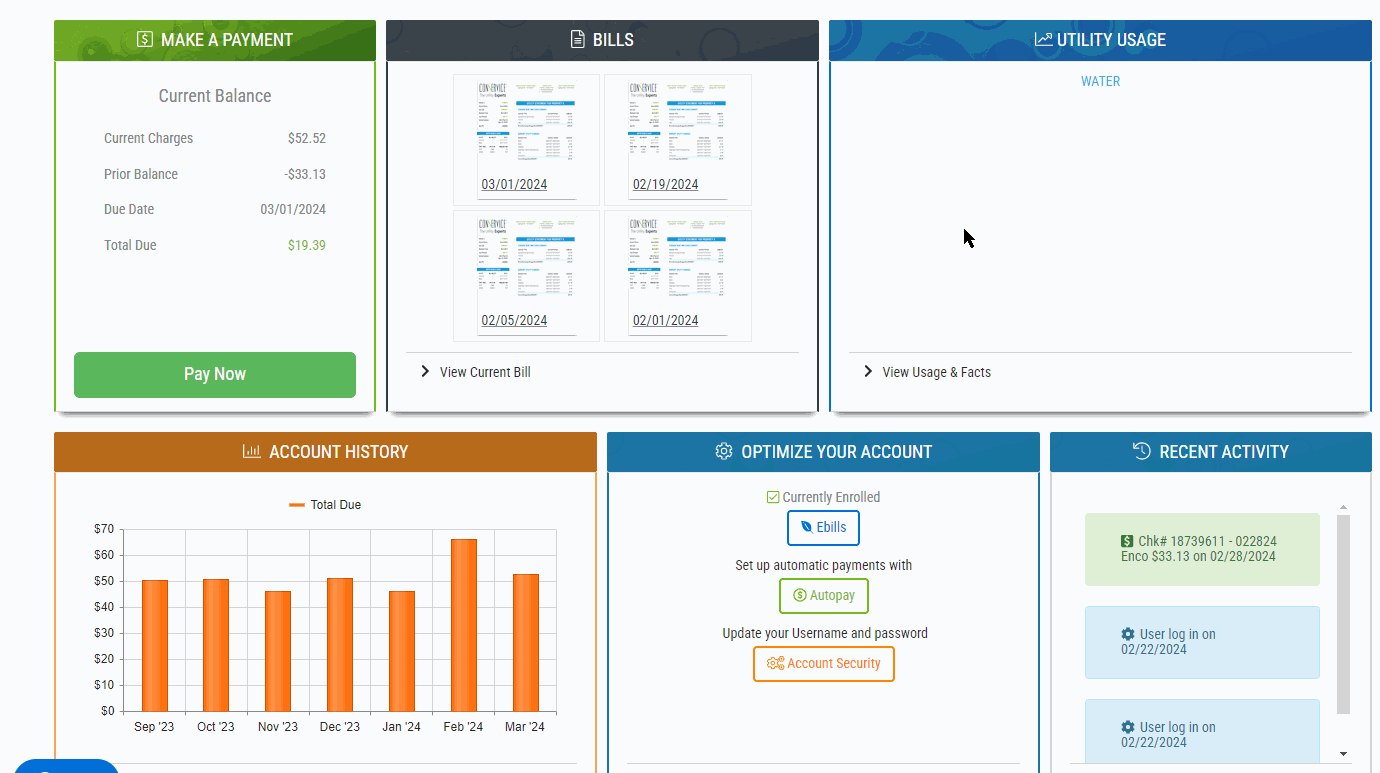 Conservice Website Overview – Conservice The Utility Experts