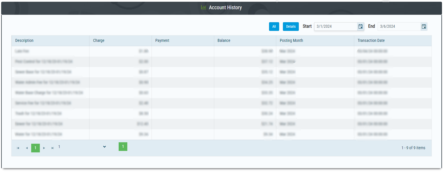 Reading Your Account History – Conservice The Utility Experts